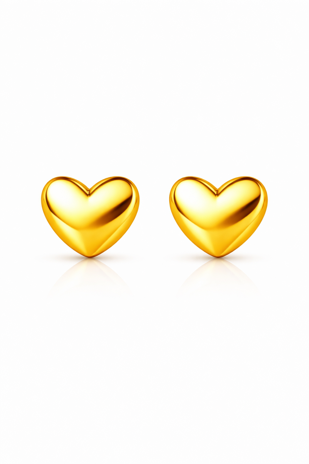 Aros Oro 18K Corazón Modelo Alba – Finia